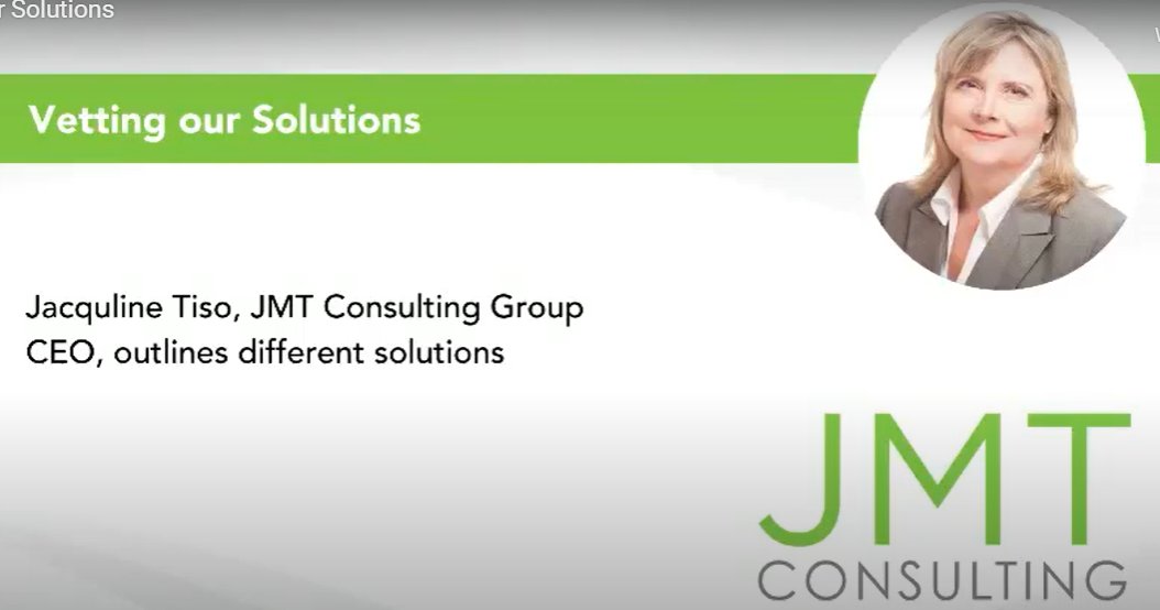 JMT Consulting Video: Vetting Our Software Solutions